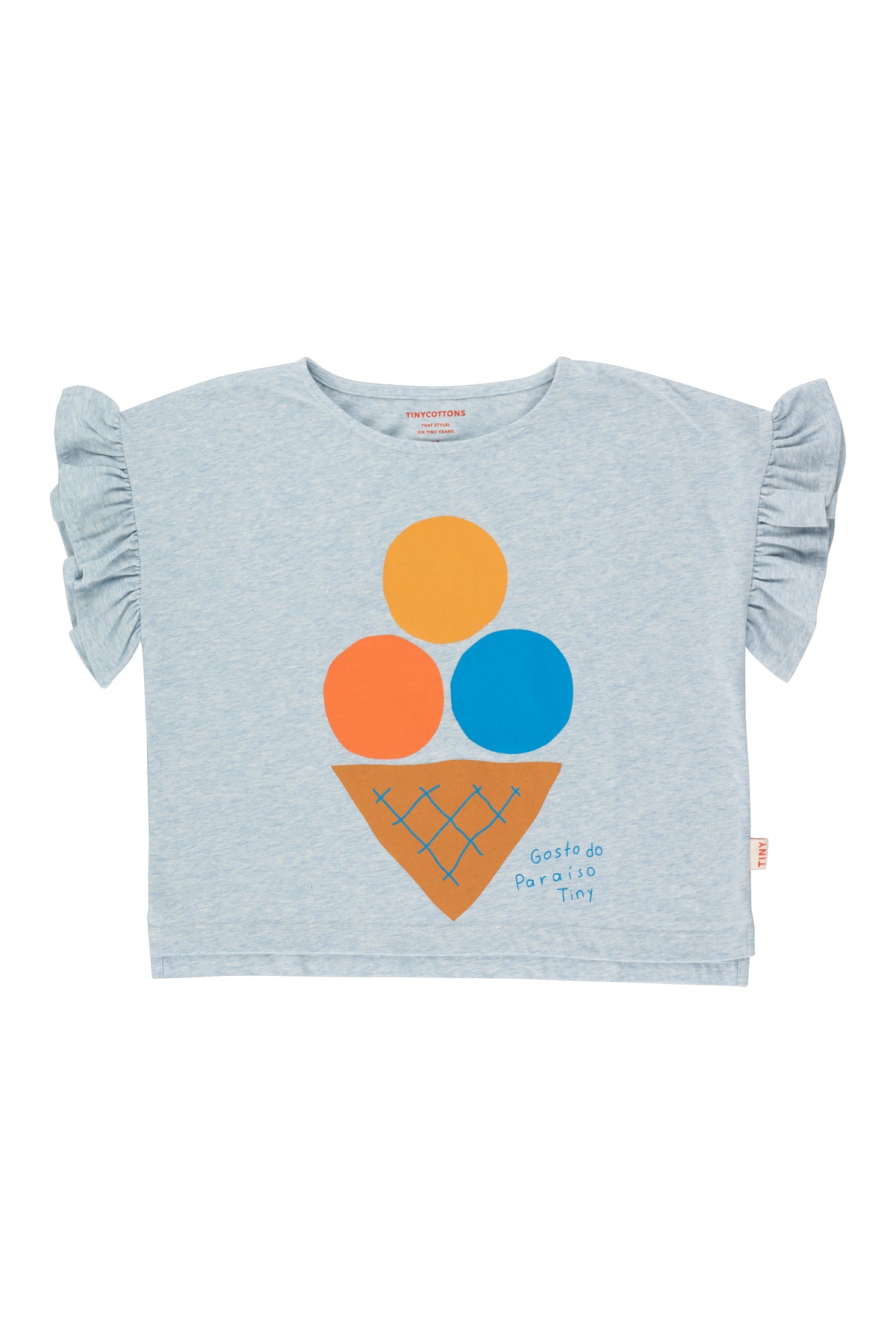 Tiny Cottons - Ice-Cream Frills Tee (Kid) - Last 4Y & 8Y | Hello Little Crew