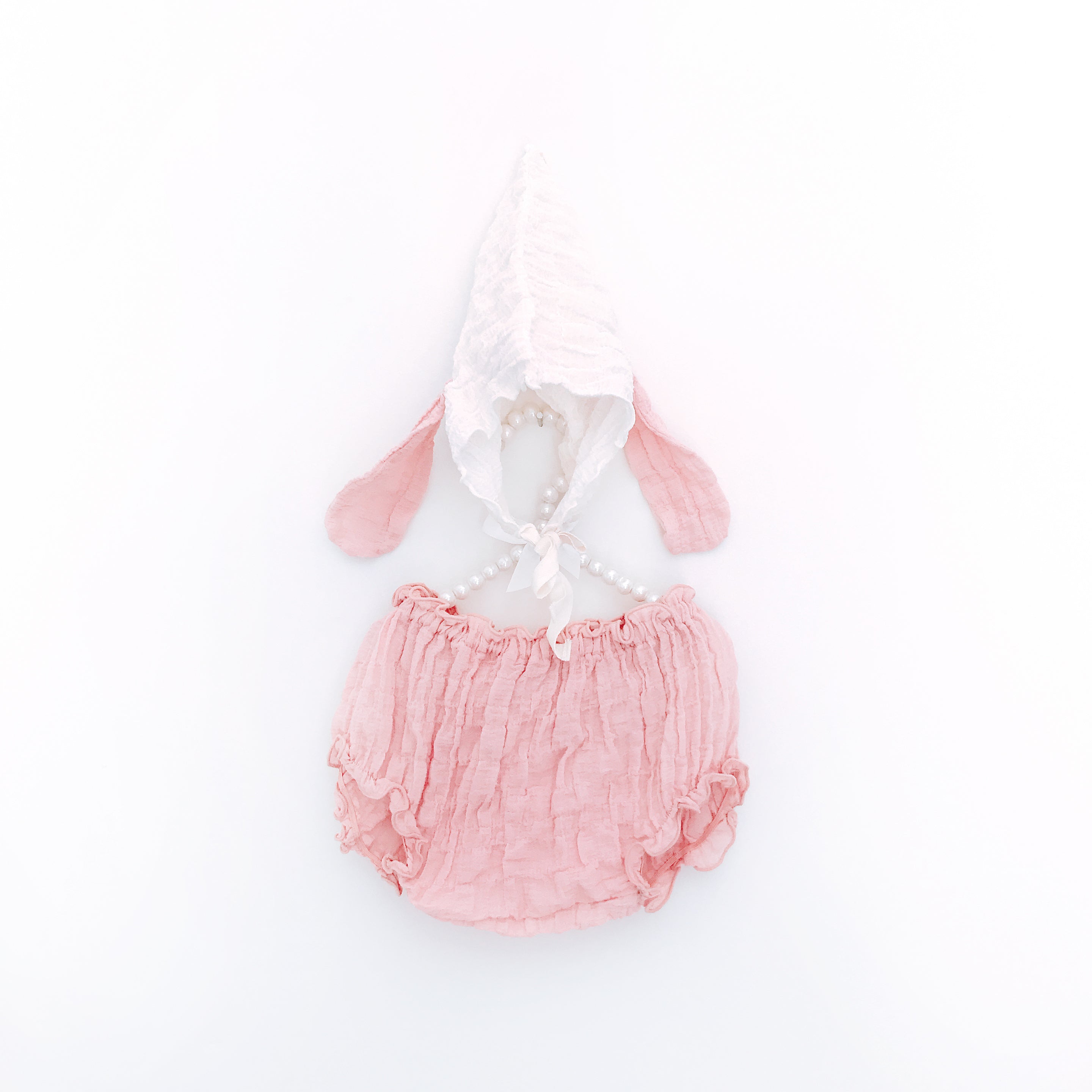 Puppy Bonnet + Bloomers - Pinky – Hello Little Crew