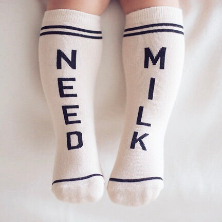 NEED MILK socks | Hello Little Crew
